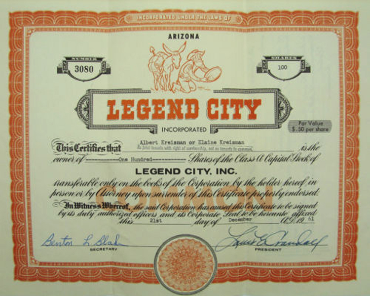 Legend City - Memorabilia - General